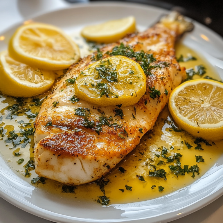 Crispy Baked Fish with Lemon Herb Sauce – Light, Flavorful & Healthy ...