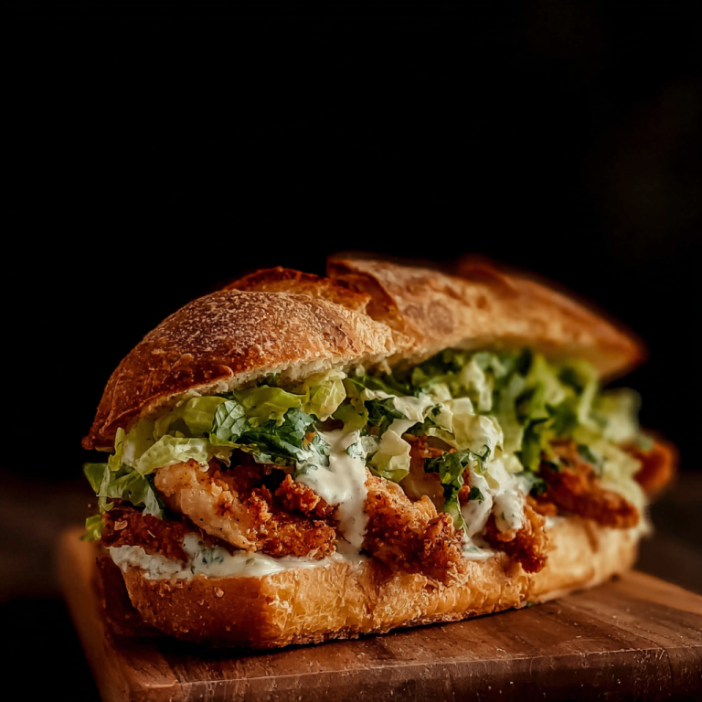 Crispy Chicken Caesar Sandwich – Crunchy, Flavorful & Easy to Make ...