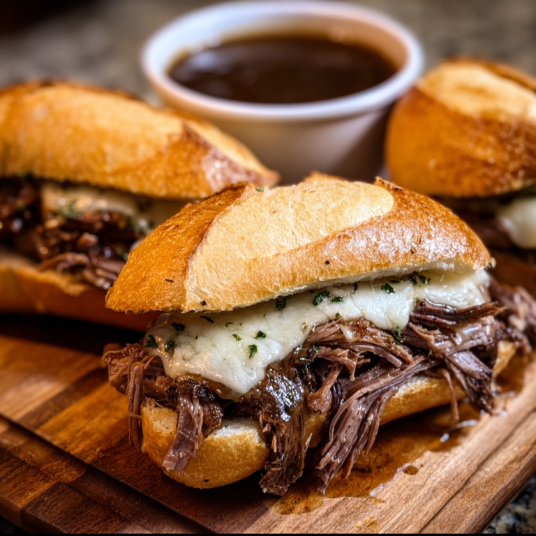 Crockpot French Dip Sandwiches – Juicy, Tender & Easy Recipe ...