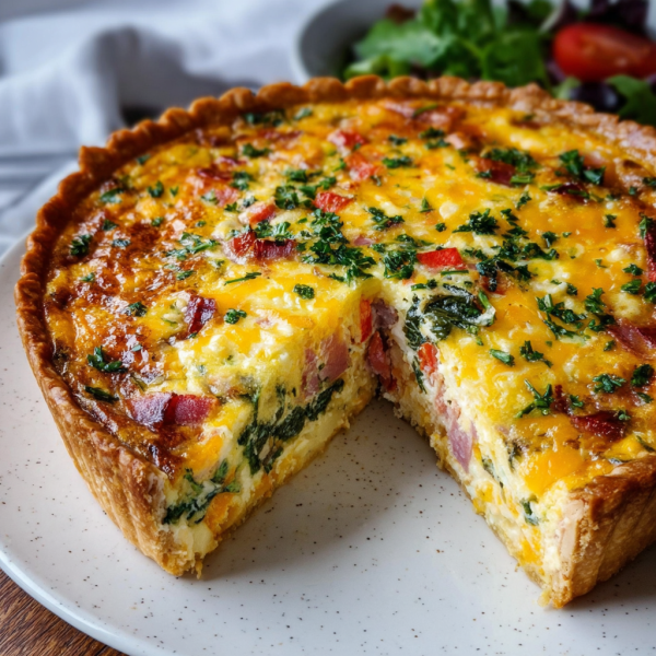 Easy Breakfast Quiche – Fluffy, Cheesy & Perfect for Mornings ...