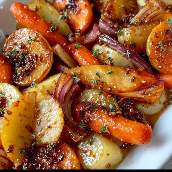Maple Dijon Roasted Apples & Carrots – Sweet, Savory & Easy Side Dish ...