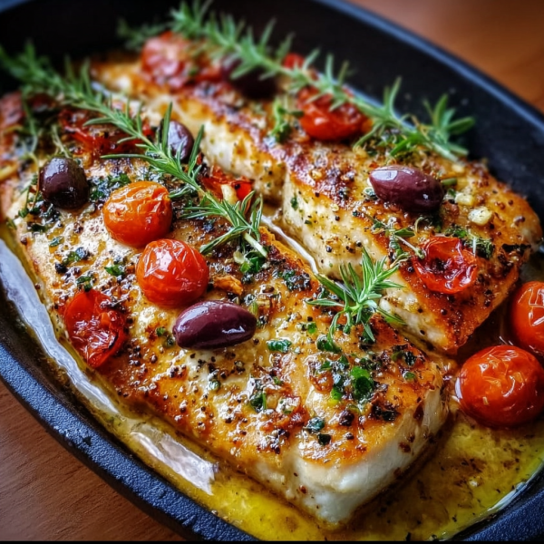 Mediterranean Baked Fish — Easy Healthy Oven-Baked Seafood Dinner ...