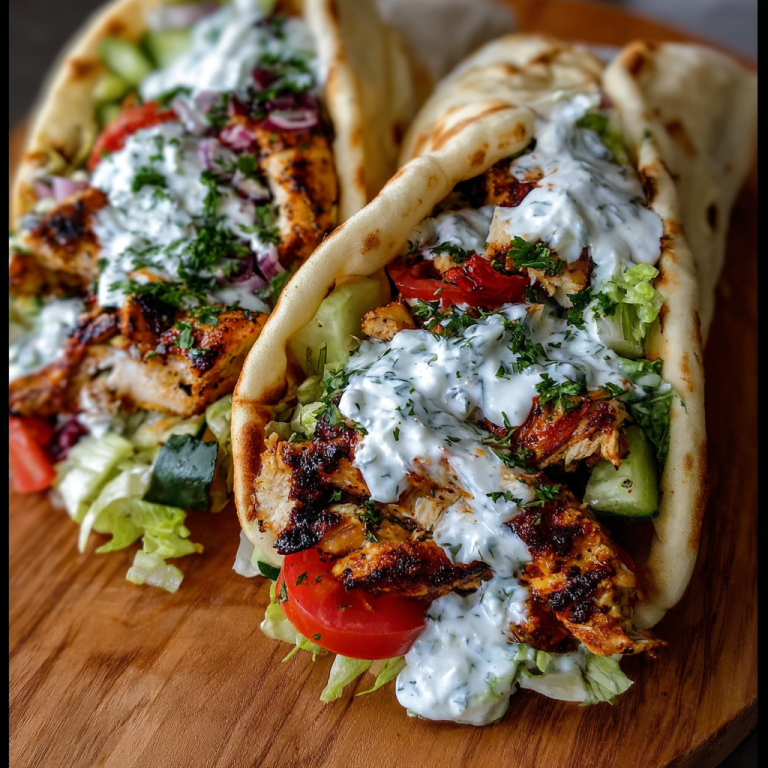 Mediterranean Chicken Gyros with Creamy Feta Tzatziki – Easy, Flavorful ...