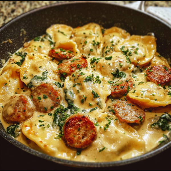 Easy One-Pan Creamy Pierogi with Turkey Sausage – Quick, Comforting ...