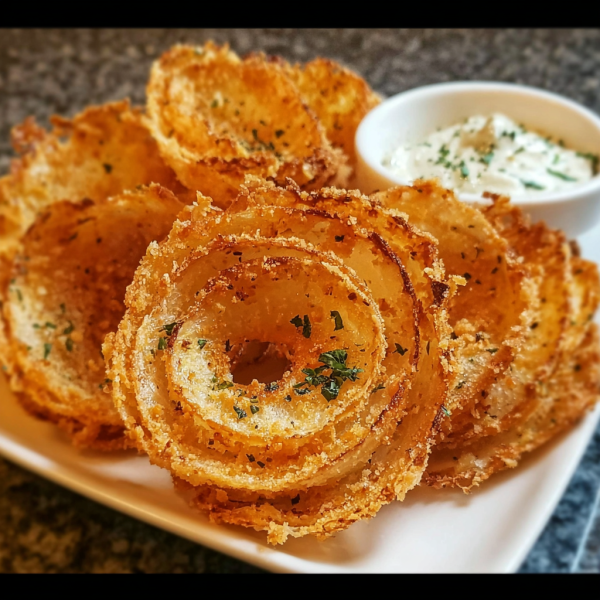 Crispy Parmesan Onion Ring Chips – Crunchy, Cheesy & Easy – FastYumPlates