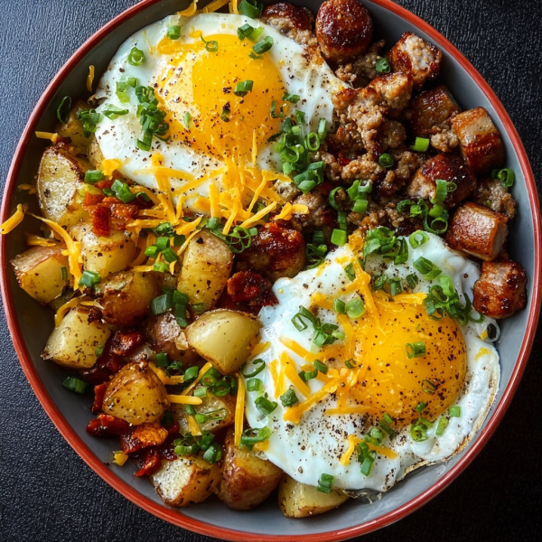 Sausage and Potato Breakfast Bowls – FastYumPlates