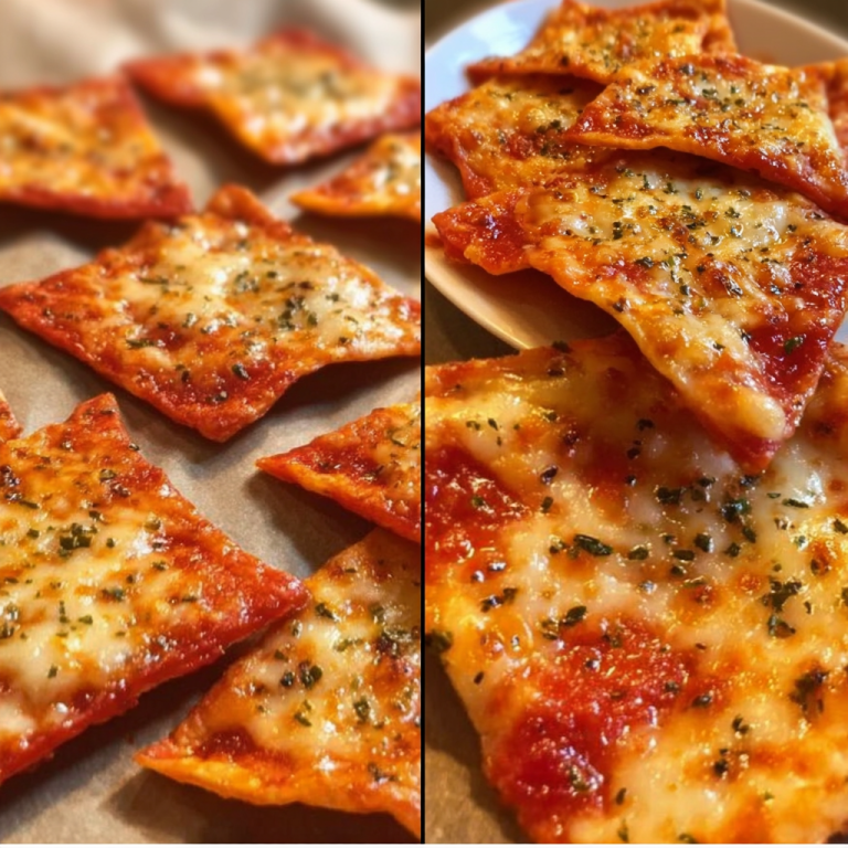 Crispy Pizza Chips – Crunchy and Cheesy – FastYumPlates