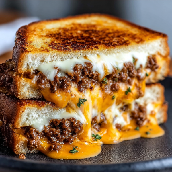 Ultimate Cheesy Ground Beef Melt – FastYumPlates